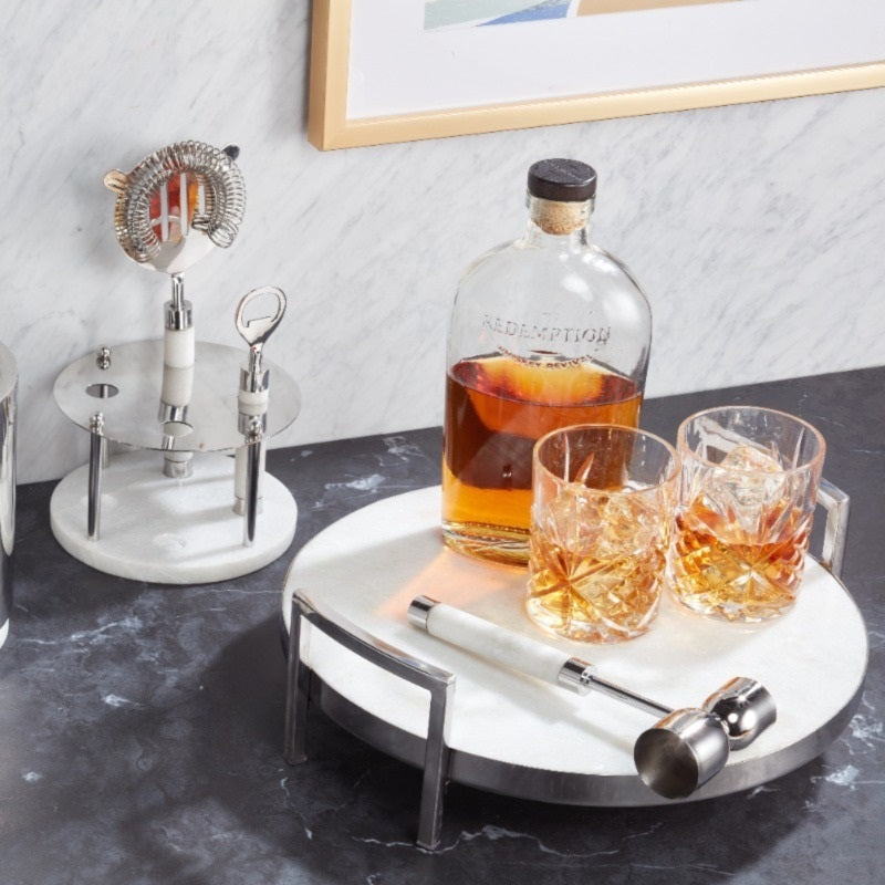 Roman Marble Bar Serving Tray – Roselli Trading
